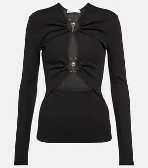 Christopher Esber Orbit Jersey Top - Black