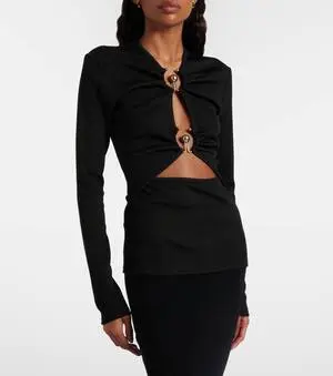 Christopher Esber Orbit Jersey Top - Black