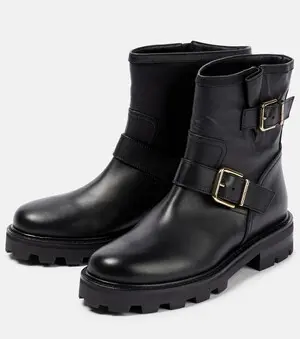 JIMMY CHOO Youth Ii Leather Ankle Boots
