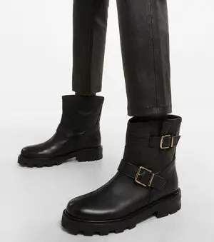 JIMMY CHOO Youth Ii Leather Ankle Boots