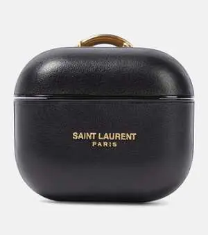 SAINT LAURENT ブラック Air Pods Proケース Saint Laurent Leather Airpods Pro Case - Black | Editorialist
