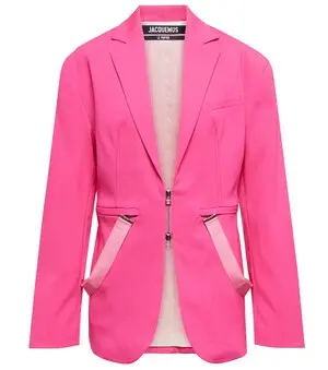 Jacquemus La Veste Filu Belted Wool Blazer