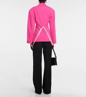 Jacquemus La Veste Filu Belted Wool Blazer