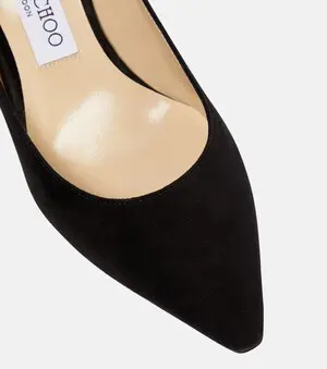 JIMMY CHOO Romy 60 Suede Pumps - Black