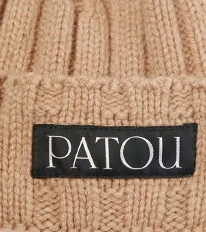 PATOU Ribbed Wool And Cashmere Beanie
