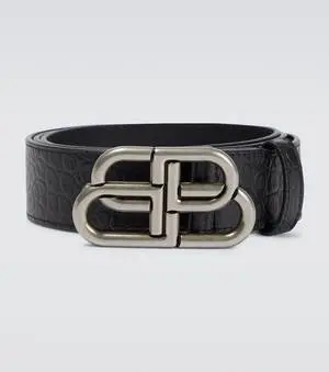 Balenciaga Bb Large Leather Belt