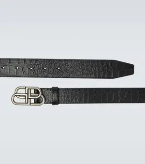 Balenciaga Bb Large Leather Belt