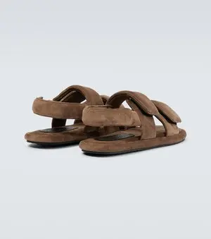 Nanushka Taurus Suede Flat Sandals