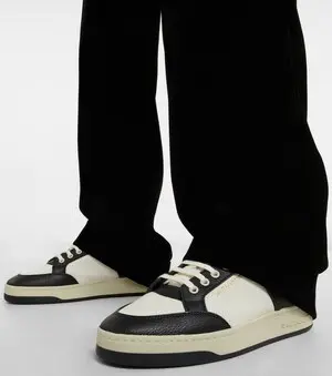 Saint Laurent Sl/61 Leather Sneakers - Black