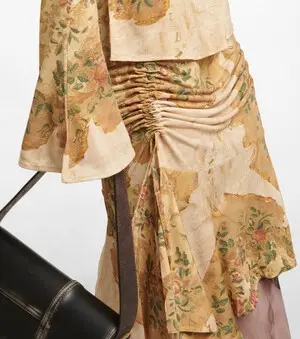 Acne Studios - Floral Crêpe Midi Skirt