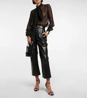 Saint Laurent Opyum 85 Patent Leather Sandals