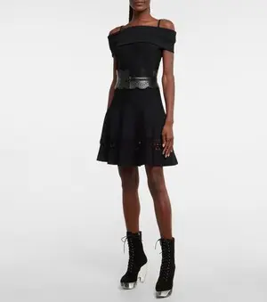 Alaïa Suede Lace-up Platform Boots