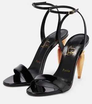 CHRISTIAN LOUBOUTIN Lipqueen 100 Patent Leather Sandals
