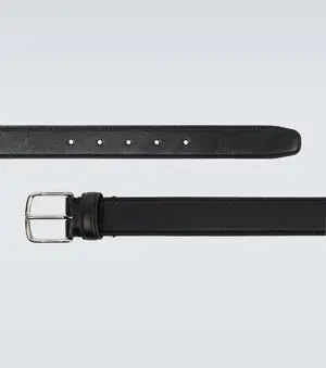 THE ROW Classic Leather Belt - Black