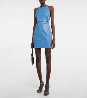 Nanushka Layan Faux Leather Mini Dress
