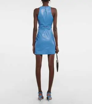 Nanushka Layan Faux Leather Mini Dress