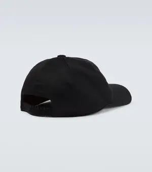 Loro Piana Cashmere Baseball Cap - Black