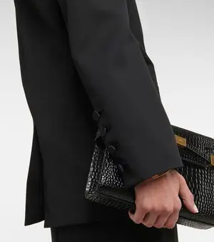 Saint Laurent Double-breasted Wool Tuxedo Jacket
