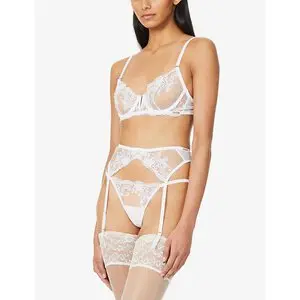 Bluebella Marseille Semi-sheer Stretch-mesh Suspender