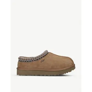 UGG Tasman Shearling-lined Suede Slippers - Brown