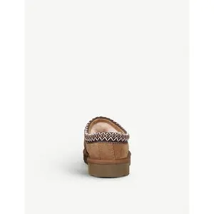 UGG Tasman Shearling-lined Suede Slippers - Brown
