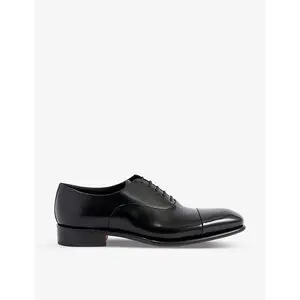 Santoni Carter Cap-toe Leather Oxford Shoes