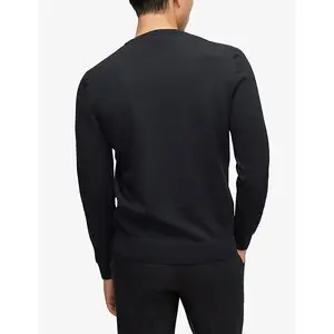 BOSS Leisure Virgin Wool Sweatshirt - Black