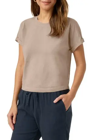 Splendid Curved Hem T-shirts For Women