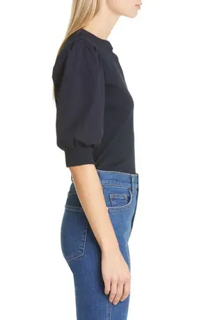 Veronica Beard Coralee Blouse - Navy
