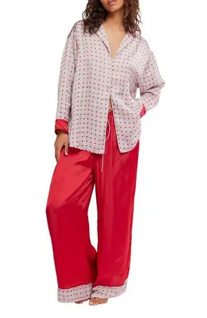 Free People Dreamy Days Print Pajamas - Heart Print