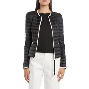 Moncler Baillet Contrast Trim Down Puffer Jacket