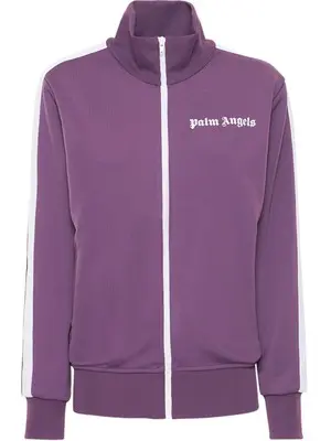 Palm Angels Classic Track Jacket W/logo - Purple