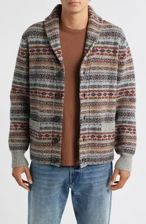 Schott Collared Cardigans For Men