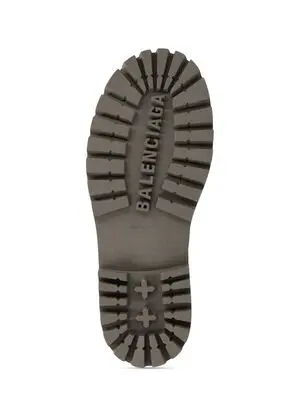 Balenciaga Strike Cotton Canvas Combat Boots