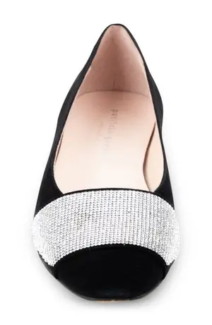 PATRICIA GREEN Milan Embellished Ballet Flat - Black