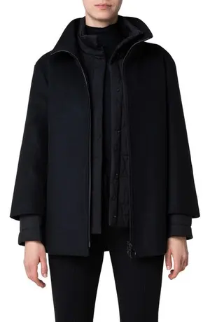 Funnel Neck Coats For Women