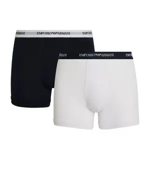 Emporio Armani Stretch-cotton Boxer Briefs - White