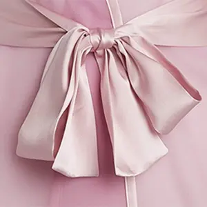 GILDA & PEARL Silk Marabou Feather-trimmed Diana Robe - Pink