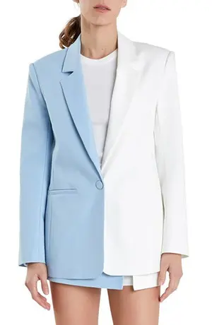 English Factory Notched Lapel Blazers For Women