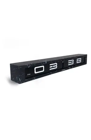 CLOUDNOLA Timeline Flip Clock - Black Marble