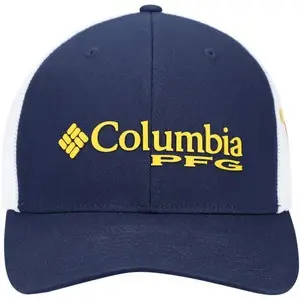 Columbia West Virginia Mountaineers Pfg Snapback Adjustable Hat