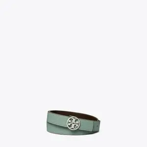 Tory Burch Tory Burch 1" Miller Reversible Belt Arctic/marten/silver