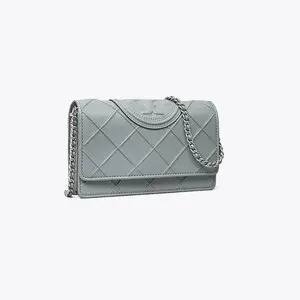 Tory Burch Fleming Soft Crossbody Blue Clay