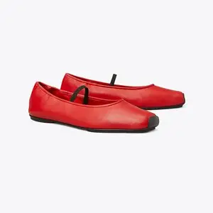 Tory Burch Tory Burch Runway Ballet Triple Red