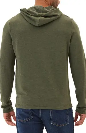 THREADS 4 THOUGHT Dex Featherweight Pullover Hoodie - Heather Ranger Green