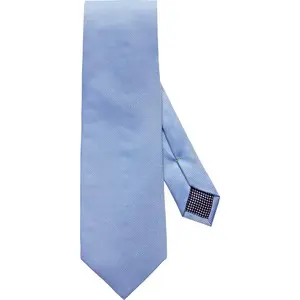 Eton Solid Silk Neck Tie - Blue