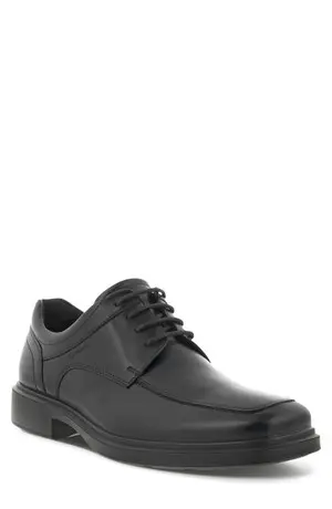 Ecco Leather Moc Toe Derby - Black