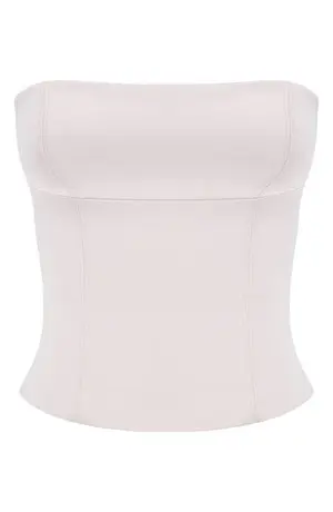 House Of Cb Angelica Satin Strapless Corset Top