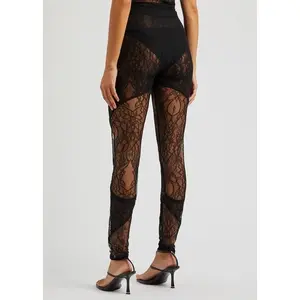 DION LEE Composite Lace Leggings L