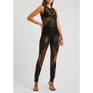 DION LEE Composite Lace Leggings L